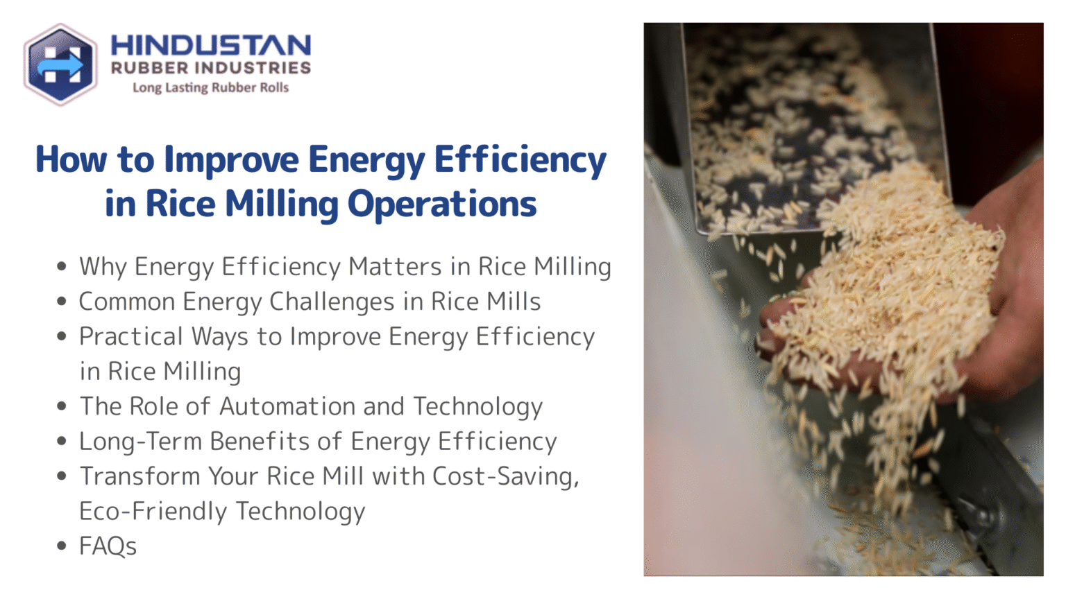 How to Improve Energy Efficiency in Rice Milling | Hindustan Group